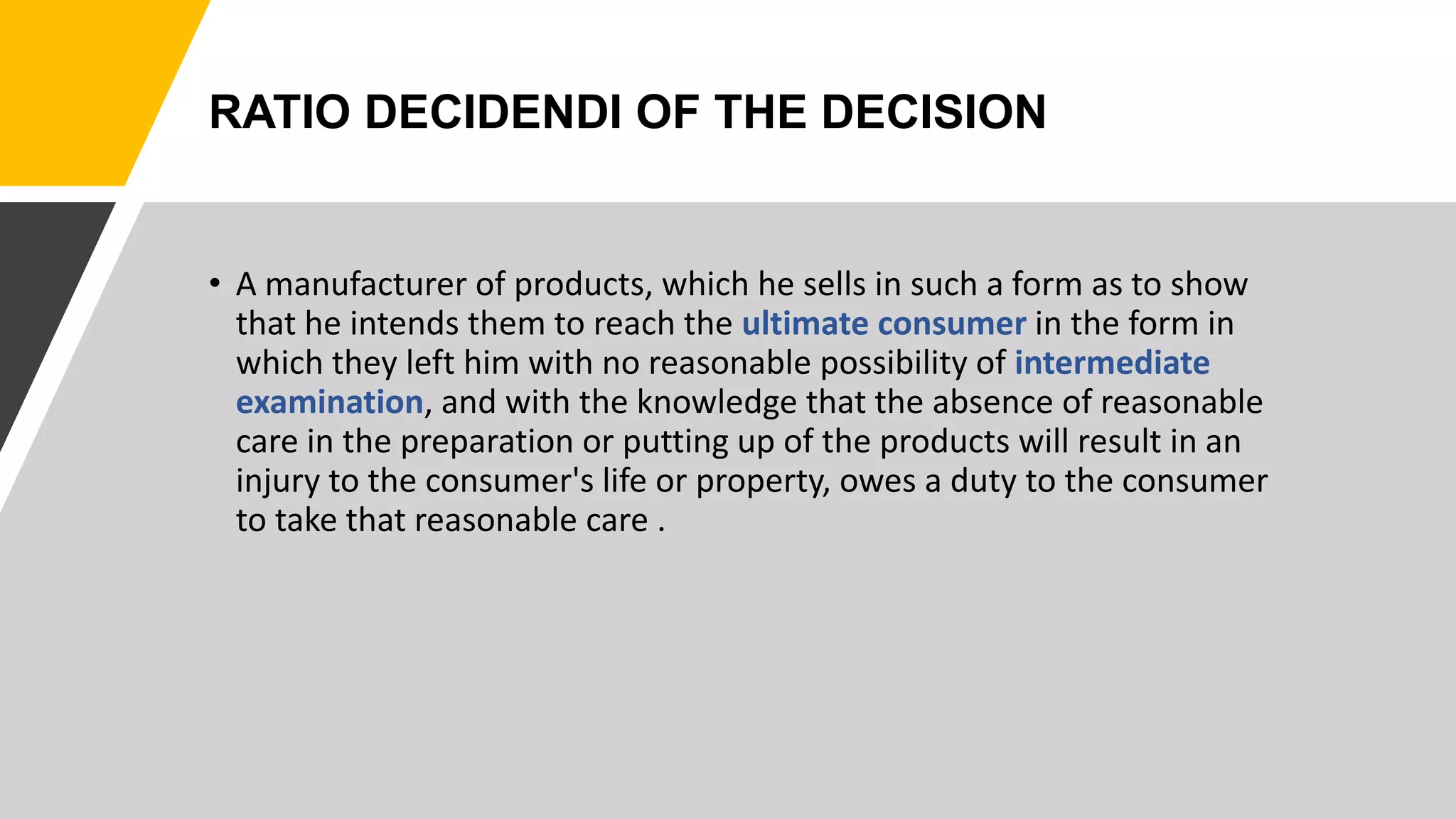 RATIO DECIDENDI | PPTX