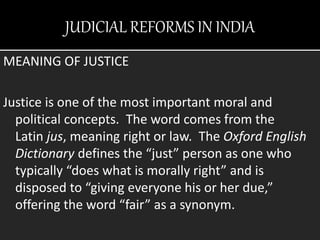 Judicial reforms | PPTX