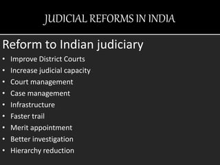 Judicial reforms | PPTX