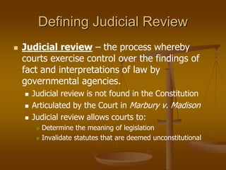 Judicial review | PPTX