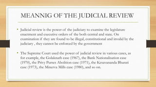 Judicial Review Examples