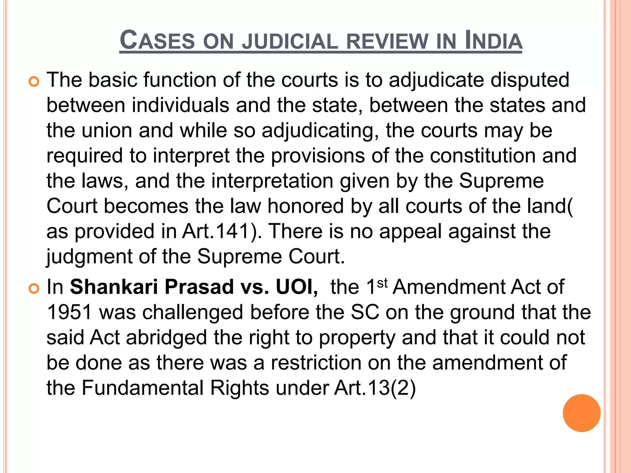 Judicial review | PPTX
