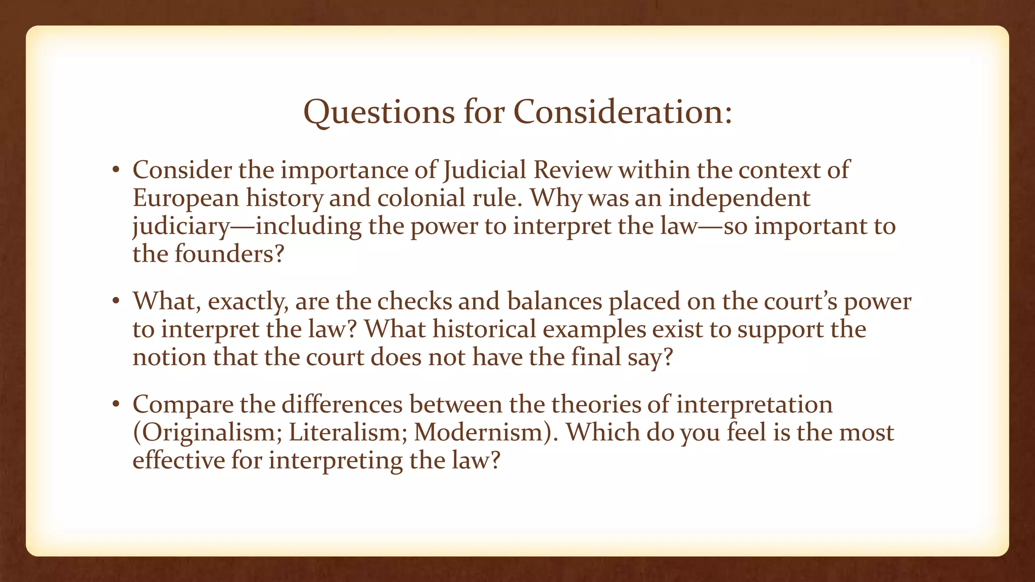 Judicial review ppt | PPTX