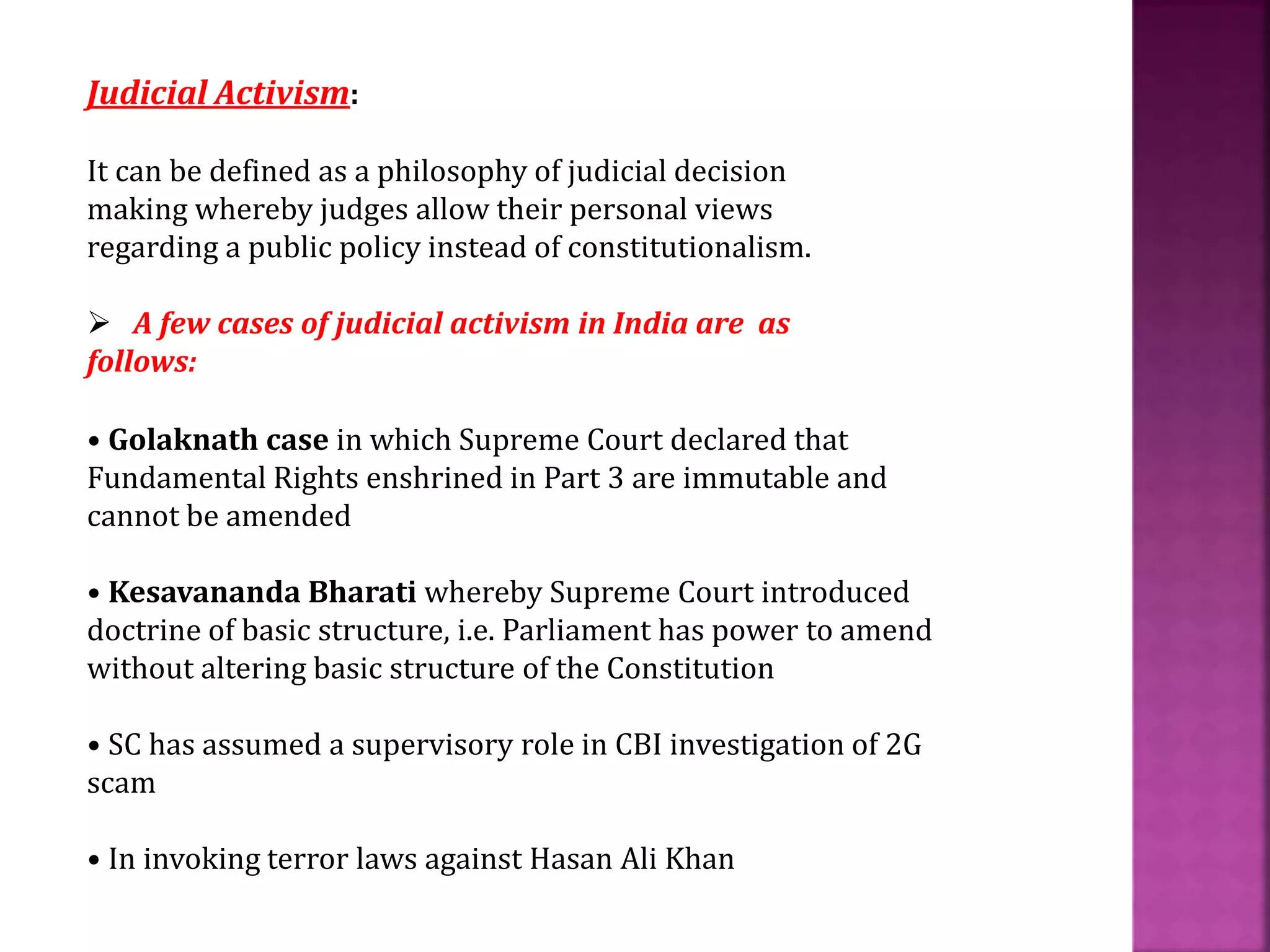 judicial reviews and judicial activism.pptx