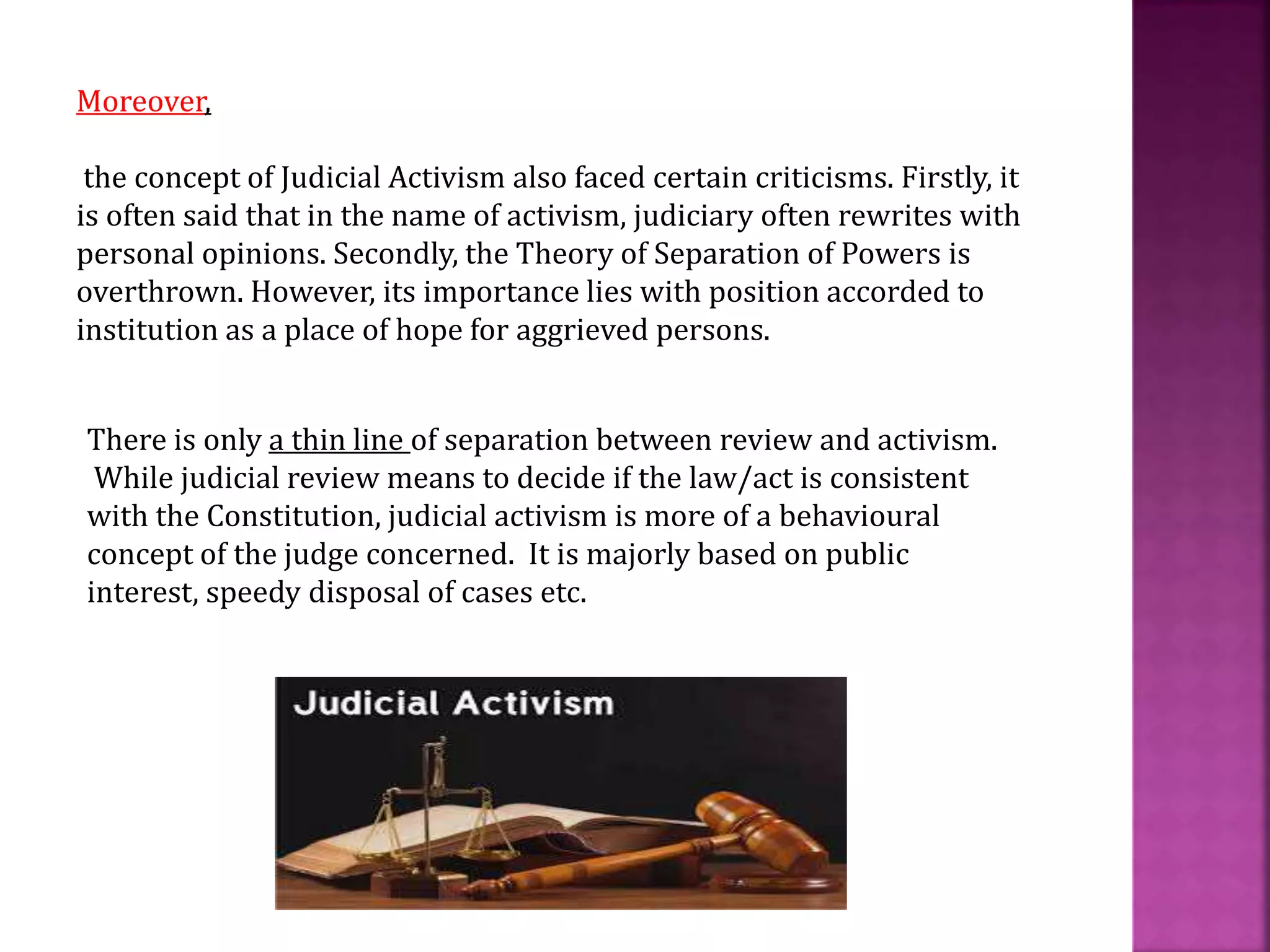 judicial reviews and judicial activism.pptx