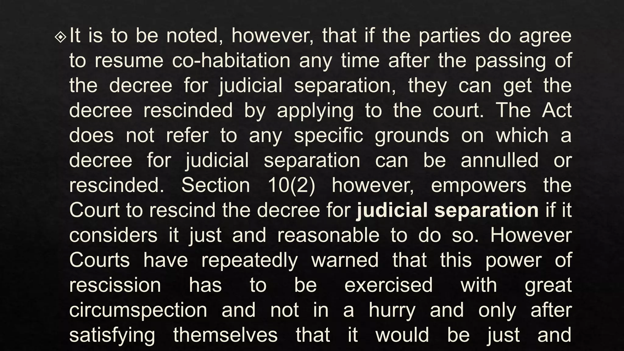Judicial separation | PPTX