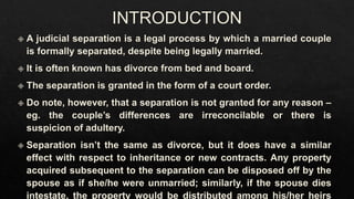 Judicial separation | PPTX