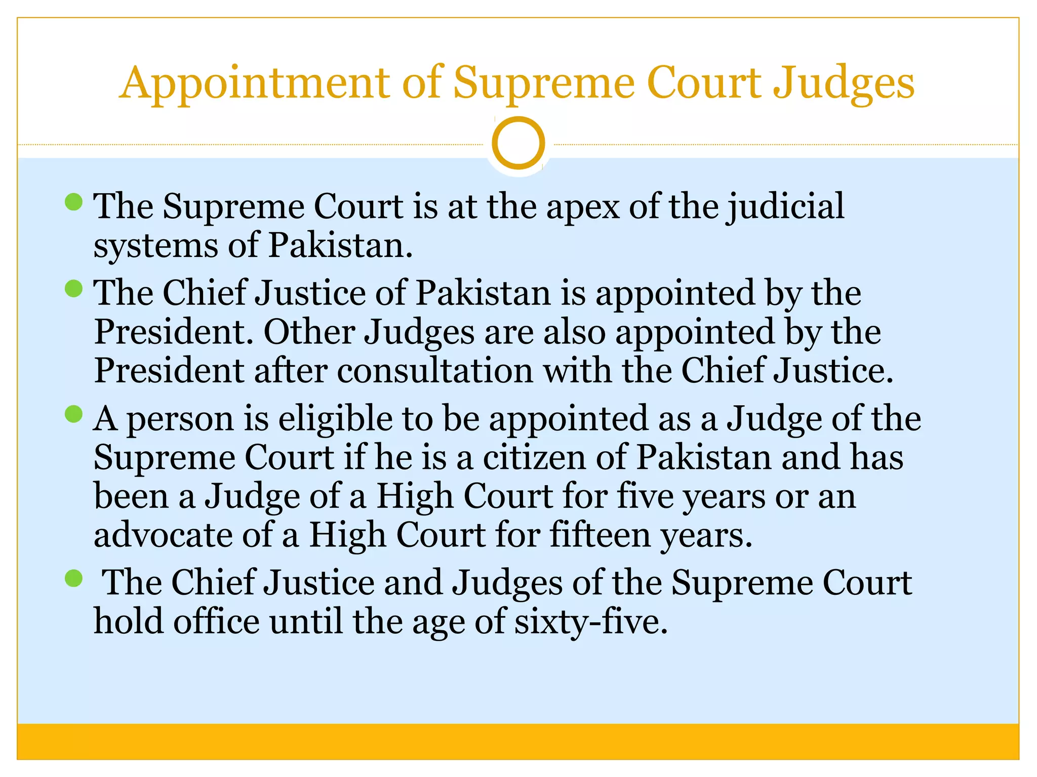 Judicialstructureofpakistan 100303005350-phpapp02 | PPT