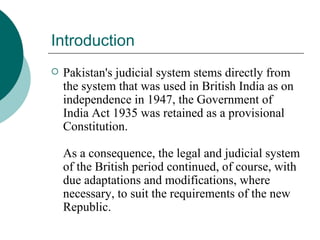 Judicial Structure Of Pakistan | PPT