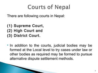 Judicial system and jurisdiction of court in nepal | PPT
