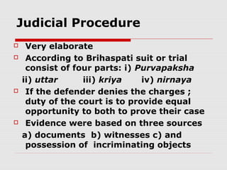 Judicial system in_ancient_india[1] | PPT