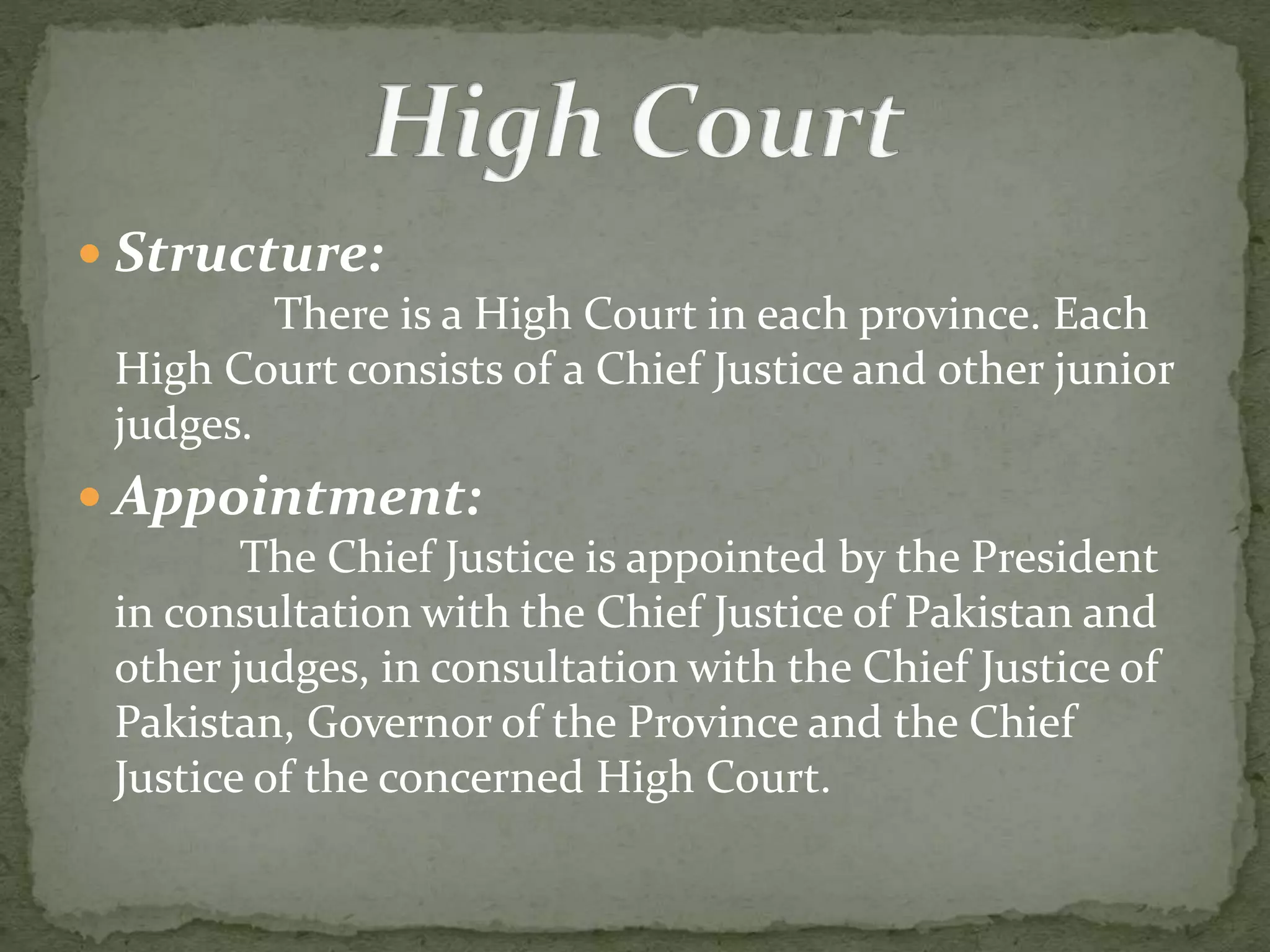 Judicial system of pakistan | PPTX