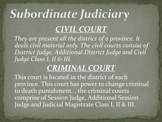 Judicial system of pakistan | PPTX