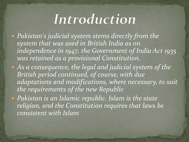 Judicial system of pakistan | PPTX