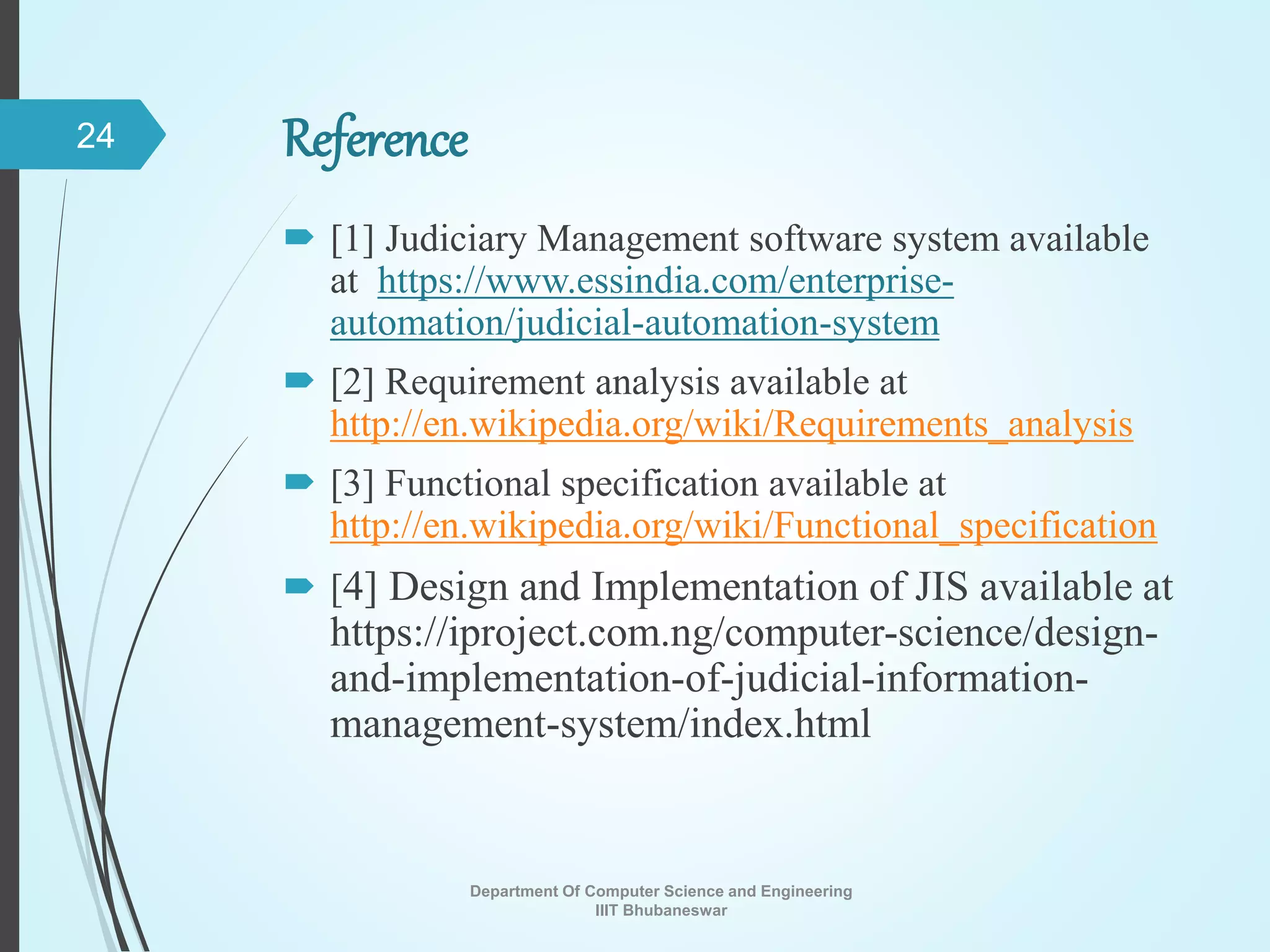 Judiciary information management system | PPTX