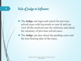 Judiciary information management system | PPTX