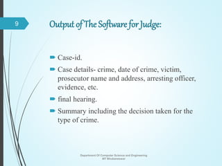 Judiciary information management system | PPTX