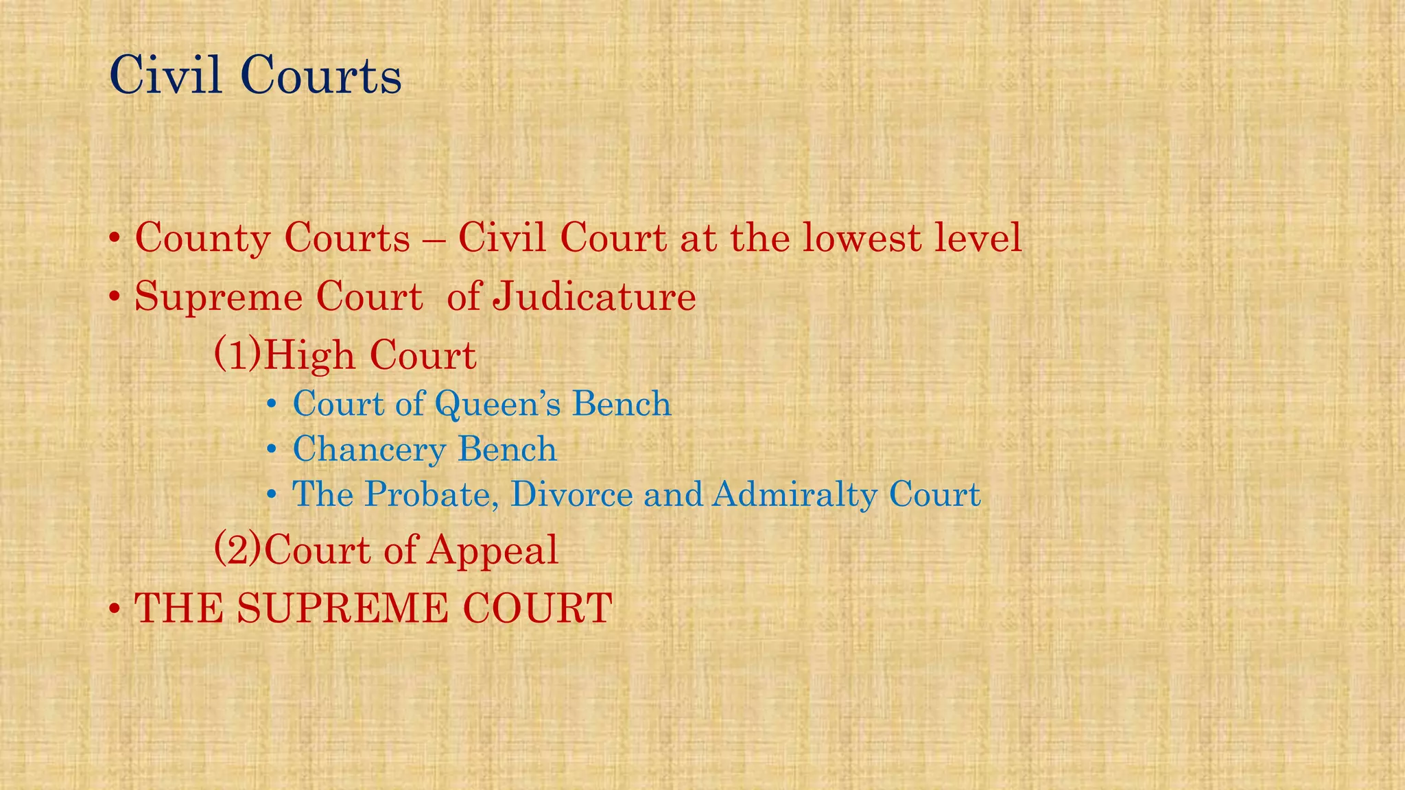 Judiciary in the united kingdom (english) | PPTX