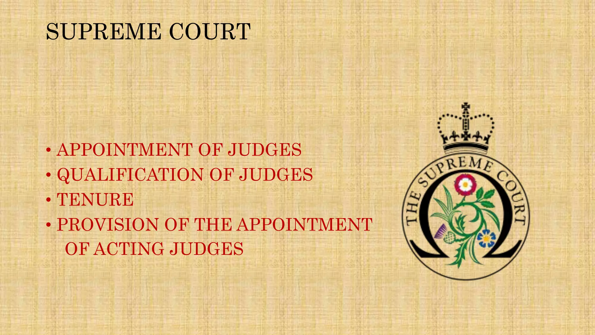 Judiciary in the united kingdom (english) | PPTX