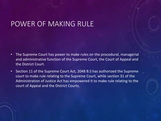Judiciary of Nepal part 1 | PPT