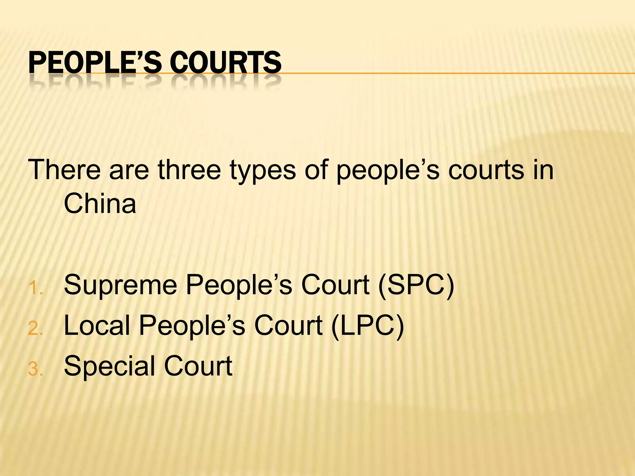 Judiciary system of china | PPTX