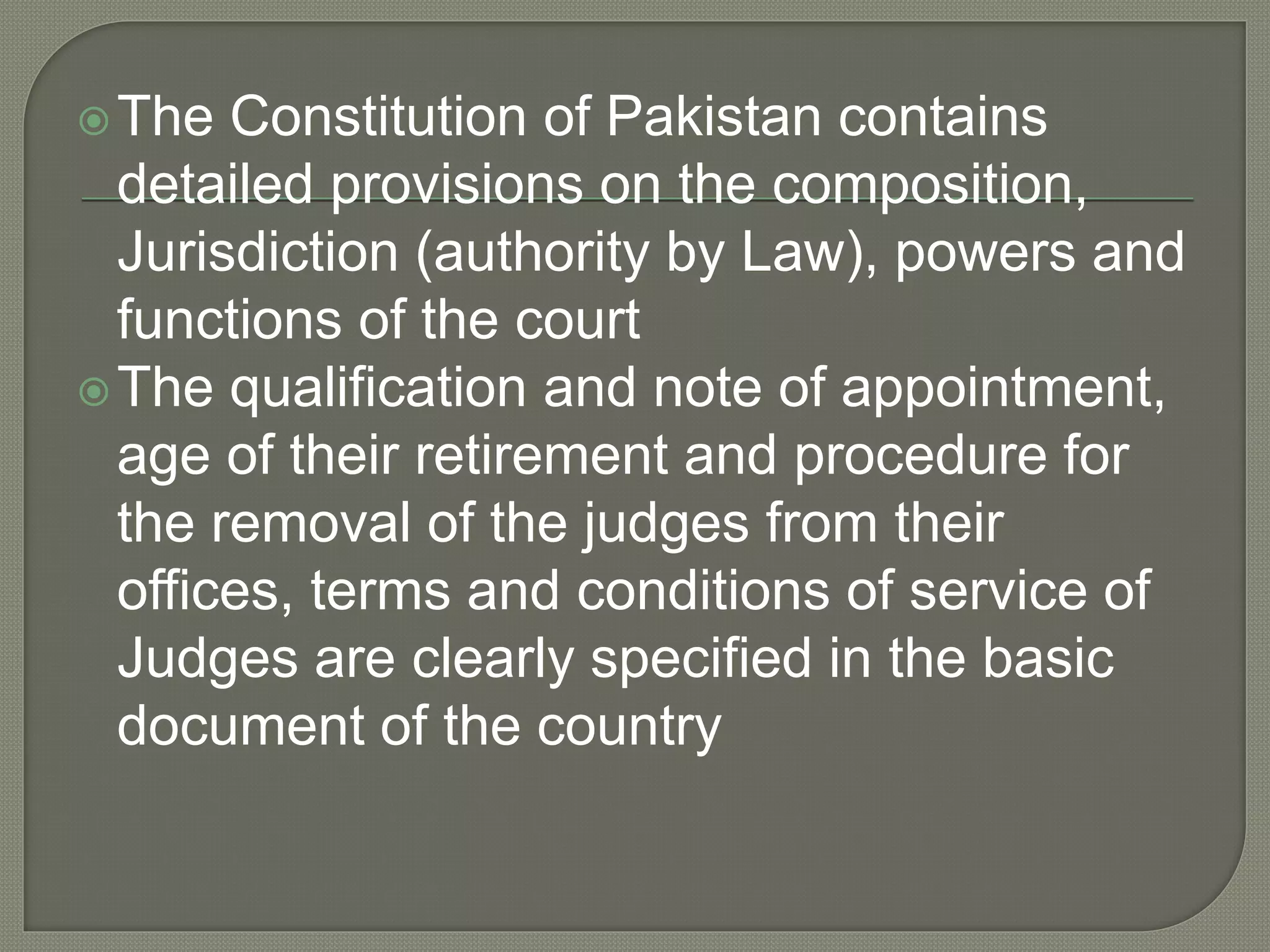 Judiciary system of pakistan | PPTX