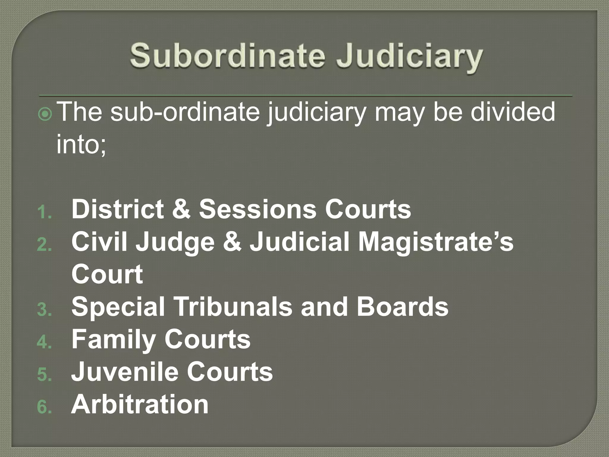 Judiciary system of pakistan | PPTX