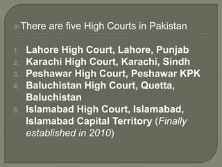 Judiciary system of pakistan | PPTX