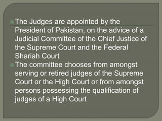 Judiciary system of pakistan | PPTX