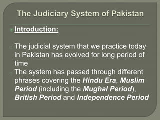 Judiciary system of pakistan | PPTX