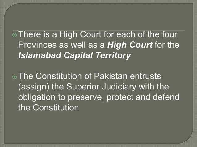 Judiciary system of pakistan | PPTX | Islam | Religion & Spirituality