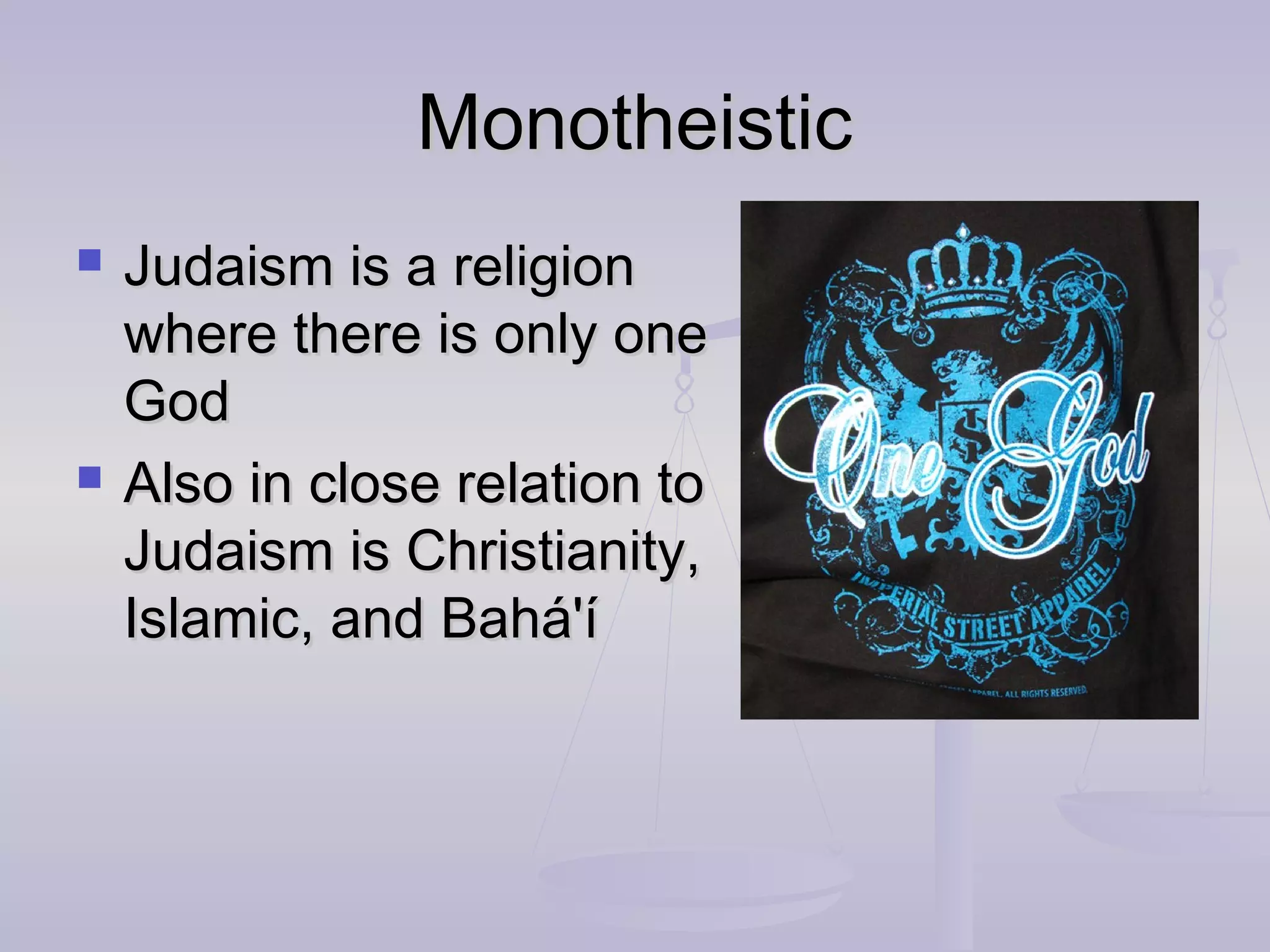 Core Ethical Teaching of Judaism | PPT