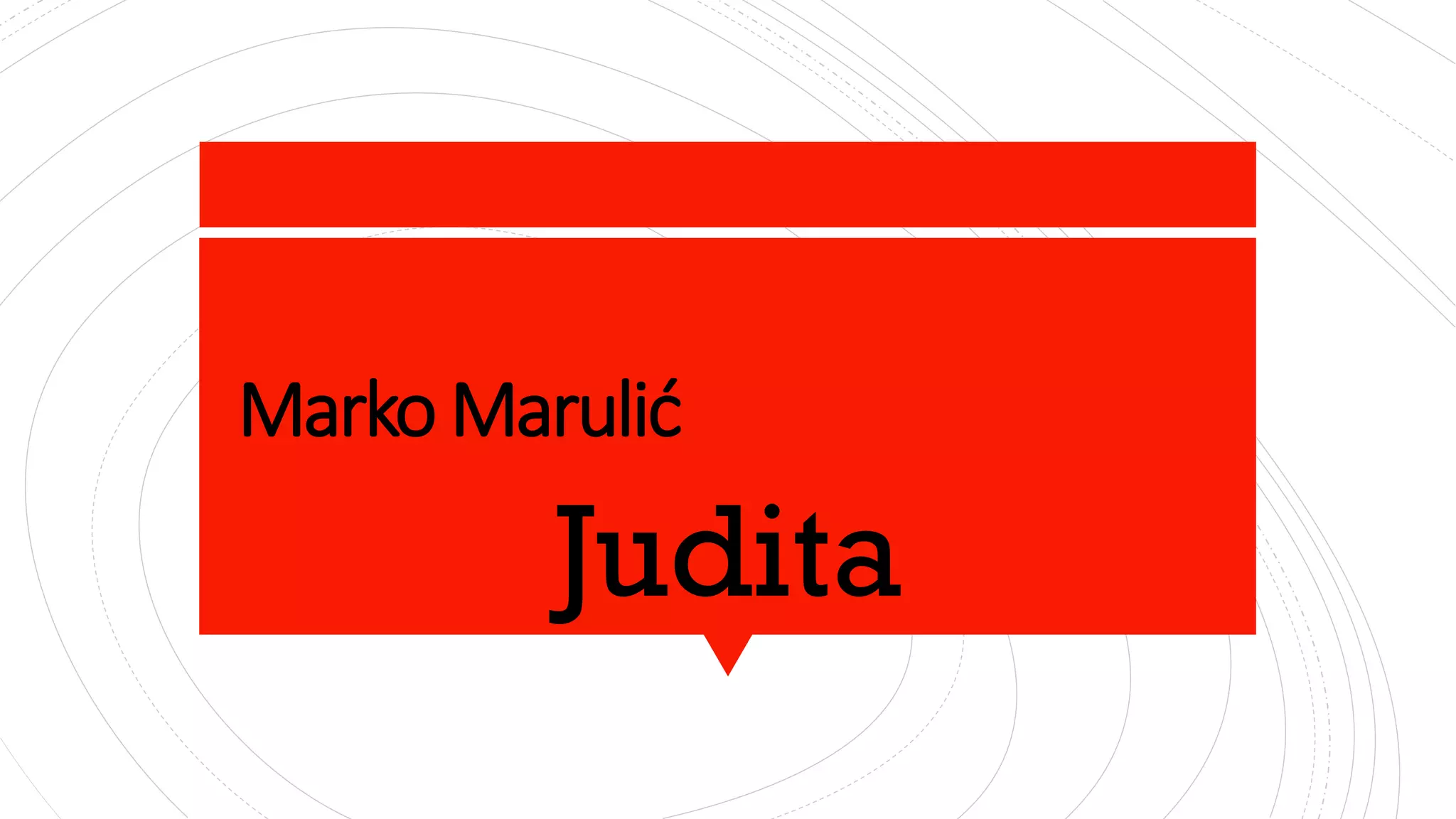 Judita Marko Marulic | PDF