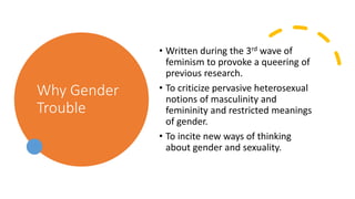 Judith Butler: Gender Trouble | PPTX