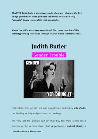 Judith Butler and Bell Hooks | PDF