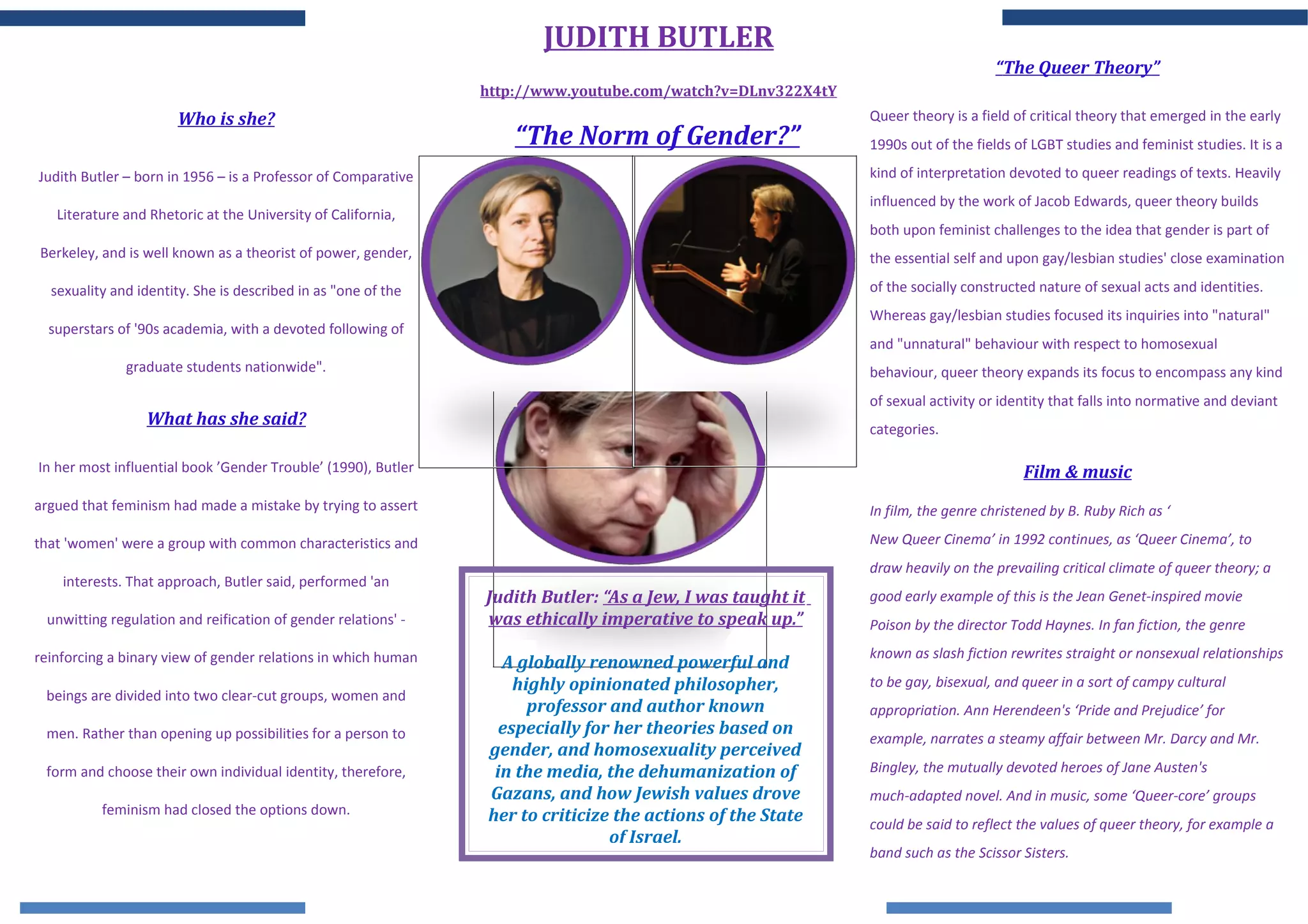 Judith Butler Word Document | DOC