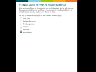 My Birth Control: Engaging Patients and Providers in Shared Decision ...