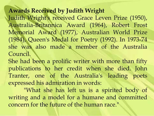 Judith Wright's poem Legend | PPT