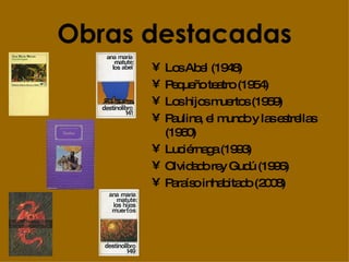 Ana María Matute, por Judit Rozsnyai | PPT