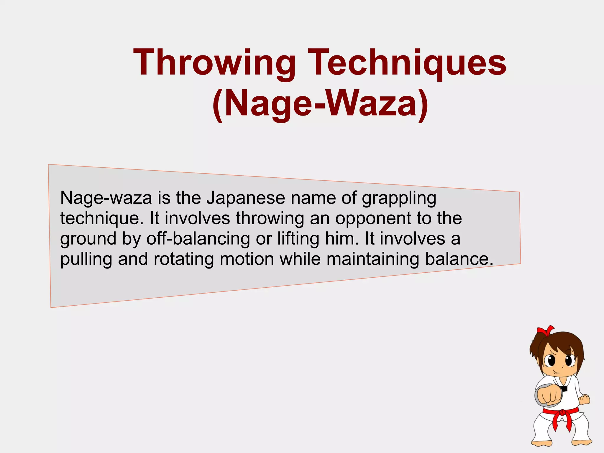 Judo - Throwing Techniques ( Nage-Waza ) | PPT