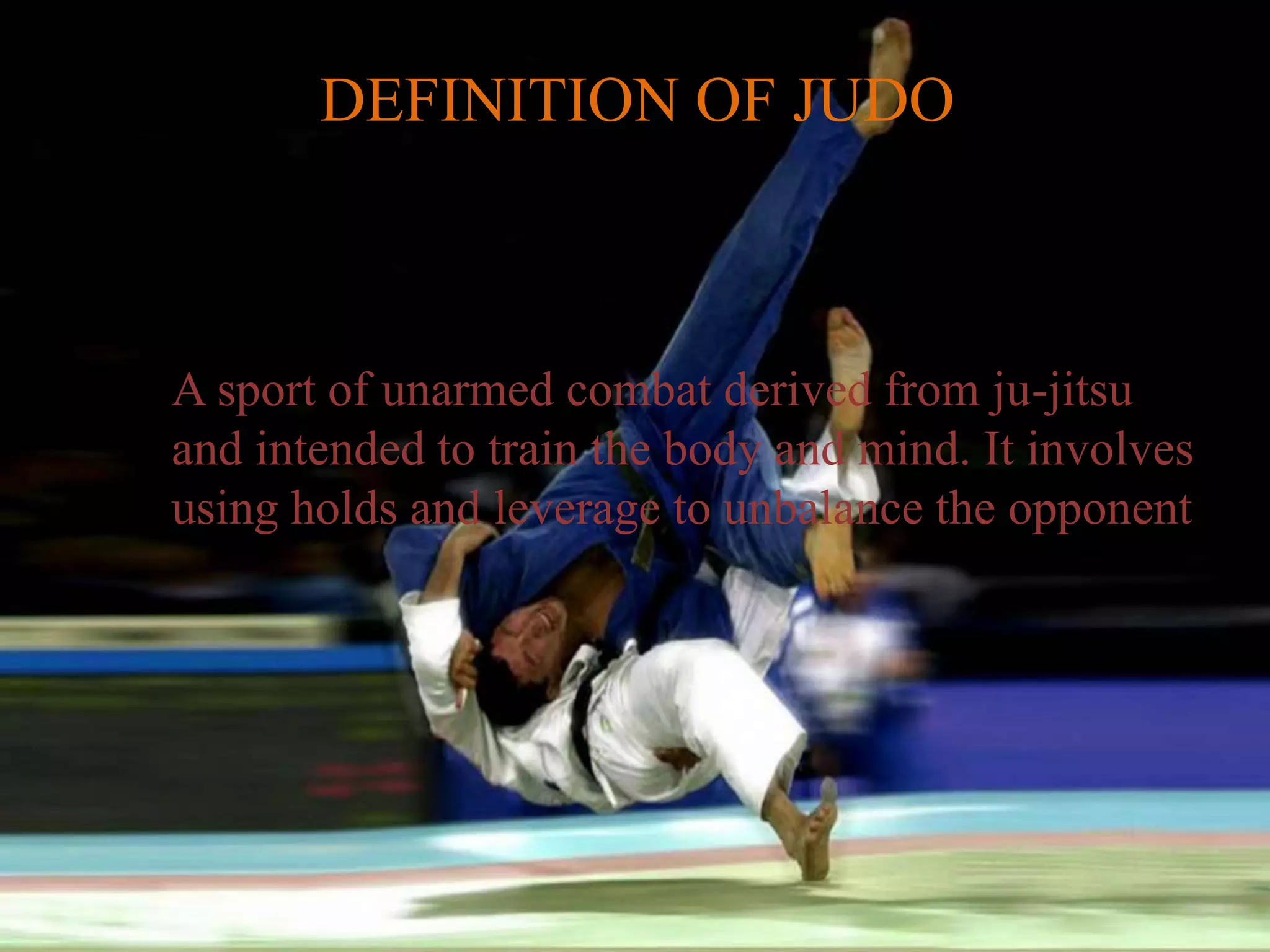 Judo skills and techniques | PPTX