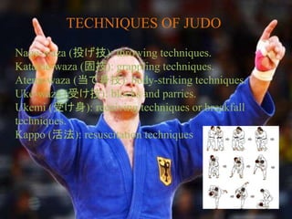 Judo skills and techniques | PPTX