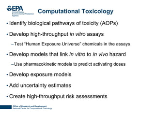 Using Computational Toxicology to Enable Risk-Based Chemical Safety Decision Making | PPT