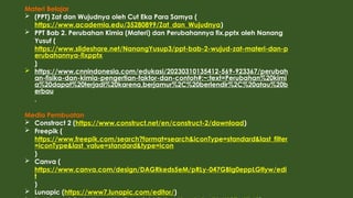 Pemberian Judul Untuk Perubahan Wujud Zat | PPT