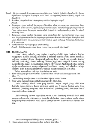 lensa cembung dan cekung | DOC