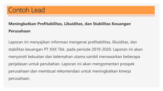 Judul, lead dan paragraf | PDF