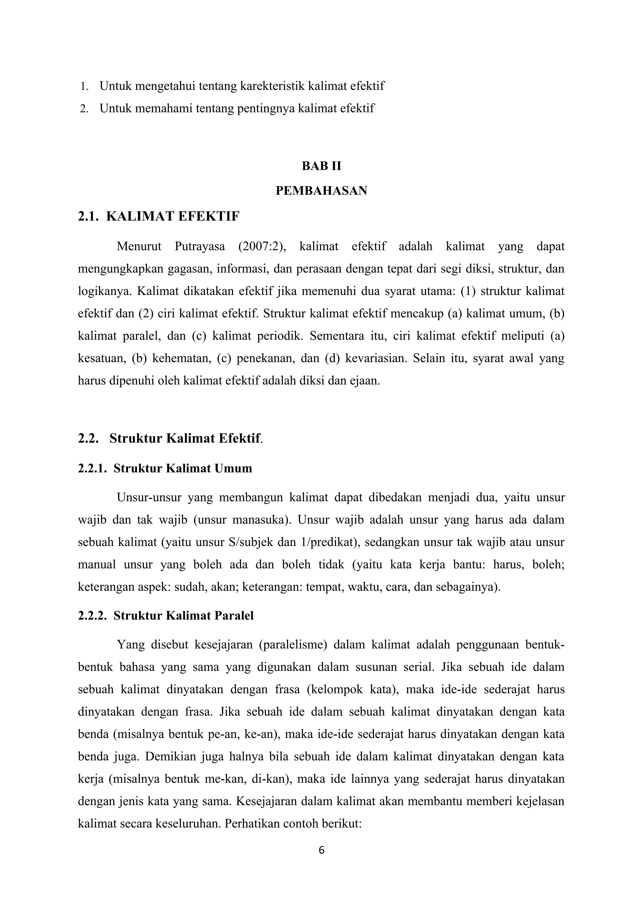 ppt kalimat efektif bahasa indonesia 2024 | DOCX