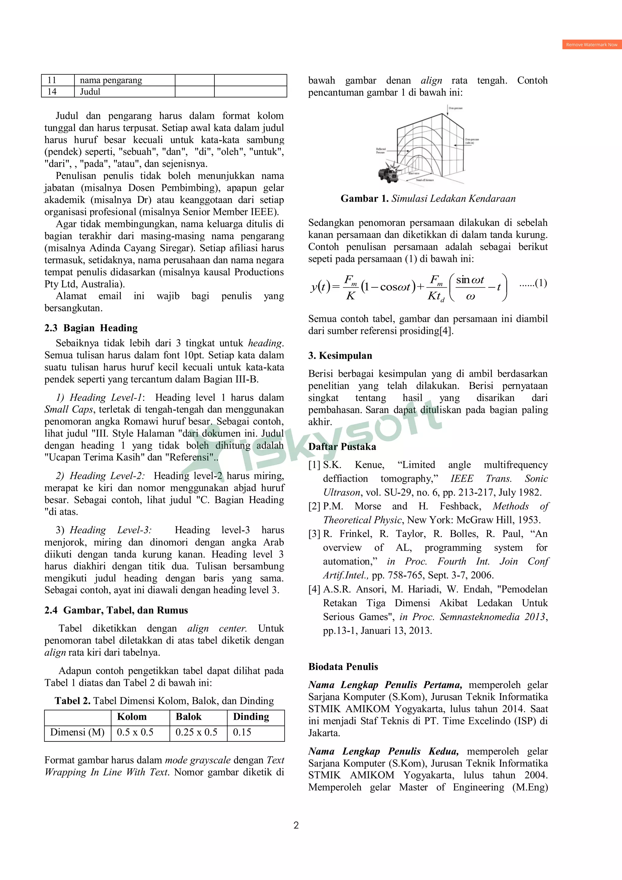 Judul makalah diketik dengan font times new roman | PDF