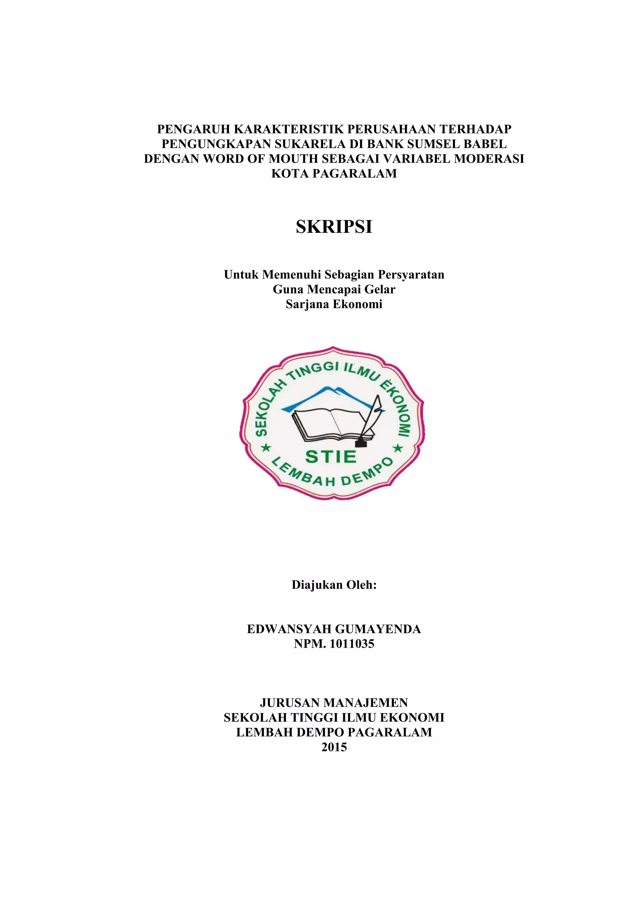 Judul skripsi | PDF