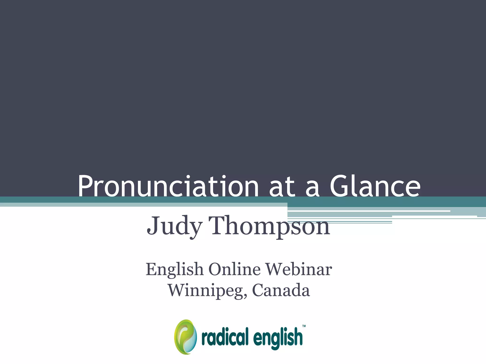 Judy pronunciation | PDF
